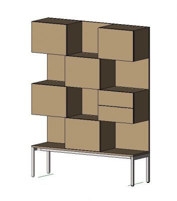 Denizen Storage Cube Tower Revit Family | Thousands of free AutoCAD ...