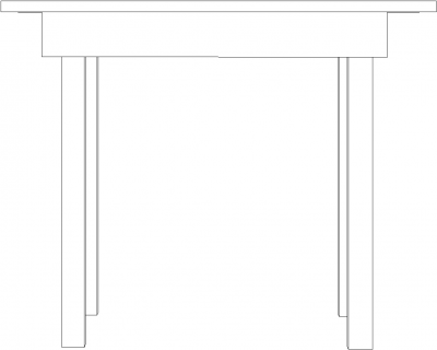760m Height Wooden Coffee Table Front Elevation dwg Drawing | Thousands ...