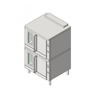 3D Revit Model Double Stack Convection Oven - CADBlocksfree | Thousands ...