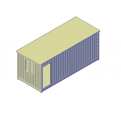 3D CAD Office Container - CADBlocksfree | Thousands of free CAD blocks