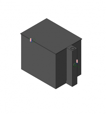 Modello 3D di una famiglia di Revit di Interceptor meccanico ...