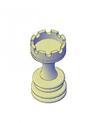 3D AutoCAD Model Rook Chess Piece - CADBlocksfree | Thousands of free ...