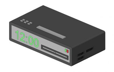 Clock Digital Alarm Revit Family | Thousands of free CAD blocks