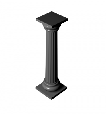 3D Max Block of a Roman Column - CADBlocksfree | Thousands of free CAD ...