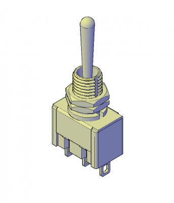 Toggle switch 3D DWG block | Thousands of free CAD blocks