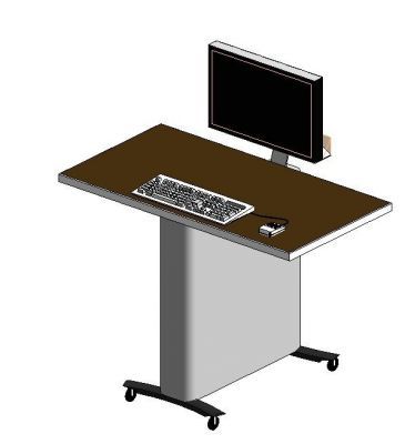 Soporte para computadora de la familia Revit | Thousands of free CAD blocks