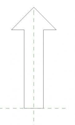 Direction Arrows - Straight Revit Family | Thousands of free CAD blocks