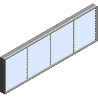 Four louvers revit family | Thousands of free CAD blocks