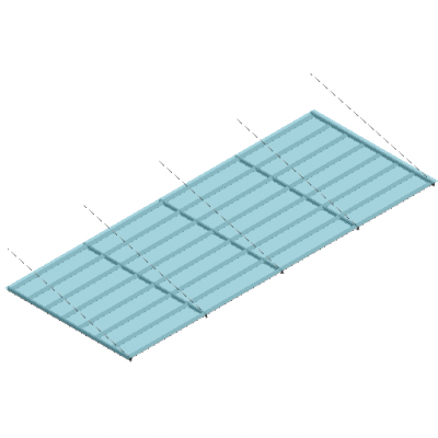Rotating louver group variable cable I-beam canopy revit family ...
