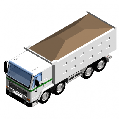 Dump truck with sand revit family | Thousands of free CAD blocks
