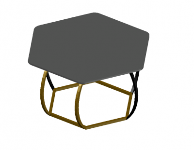 modern aesthetic design accent table 3d model .dwg format | Thousands ...