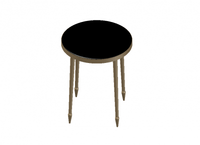 small scaled accent table 3d model .dwg format | Thousands of free CAD ...