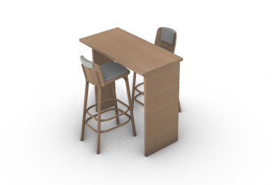 Large designed bistro bar table rhino model .3dm | Thousands of free ...