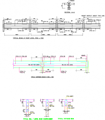 Beam Structural Details | Thousands of free AutoCAD drawings