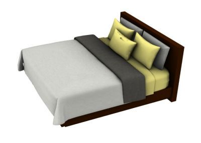 luxury style king size bed 3d model .3dm format | Thousands of free AutoCAD drawings