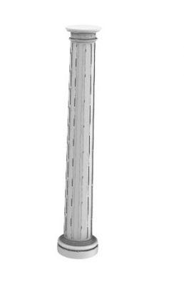 simple designed column 3d model .3dm format | Thousands of free CAD blocks