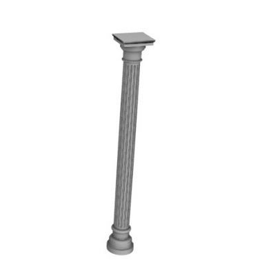Thin tall modern design column 3d model .3dm format | Thousands of free ...
