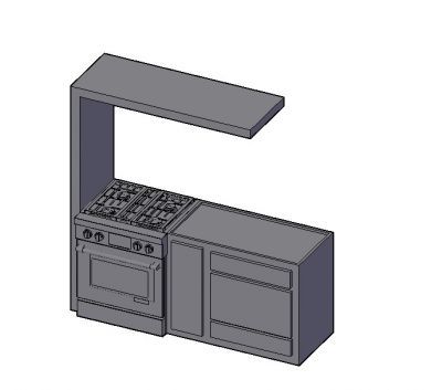 Modern aesthetic designed compact kitchen platform 3d model .dwg format ...