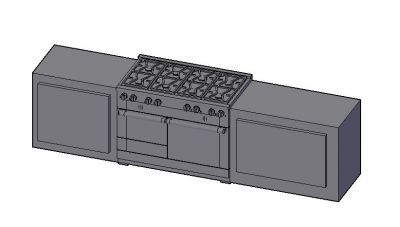 Medium sized designed compact kitchen platform 3d model .dwg format ...