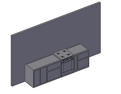 moderately designed compact kitchen platform 3d model .dwg format ...