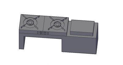 Large streched designed compact kitchen platform 3d model .dwg format ...
