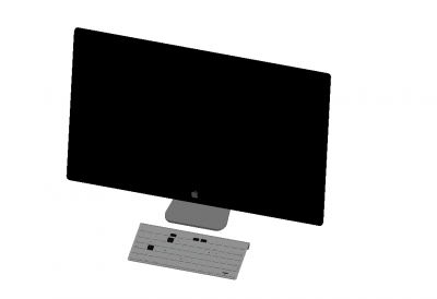 computer with a modern look 3d model .dwg format | Thousands of free ...