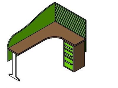 Desk 10153 Revit Family | Thousands of free CAD blocks