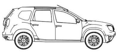 Duster car elevation.dwg drawing | Thousands of free CAD blocks