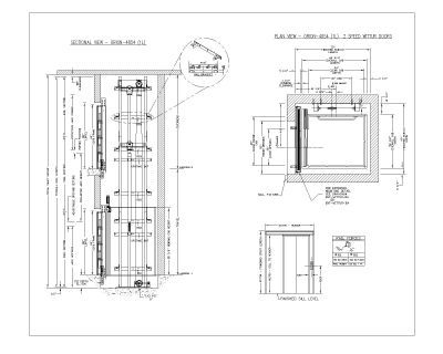 Elevators Details -2 | Thousands of free CAD blocks