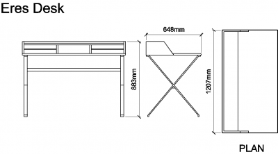 Eres Desk DWG Drawing | Thousands of free AutoCAD drawings