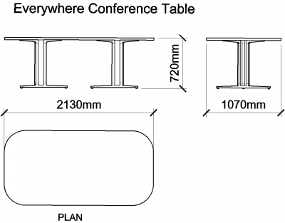 AutoCAD download Everywhere Conference Table DWG Drawing | Thousands of ...