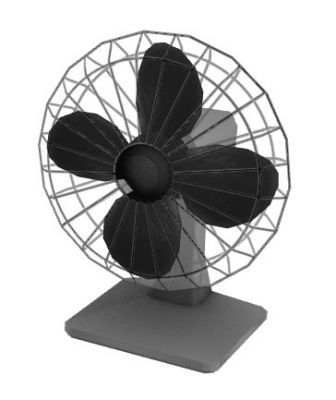 vintage table fan design 3d model .3dm fromat | Thousands of free ...