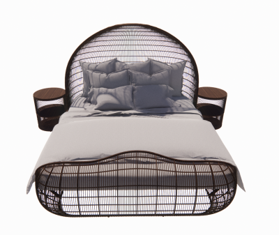 Rattan bed revit family | Thousands of free CAD blocks