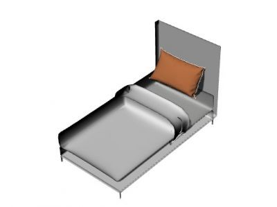 Moderately designed hostel bed 3d model .3dm format | Thousands of free AutoCAD drawings
