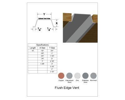 Lath- Flush Edge Vent | Thousands of free AutoCAD drawings