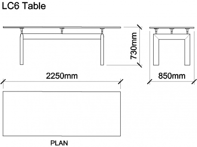 AutoCAD download LC6 Table DWG Drawing | Thousands of free CAD blocks