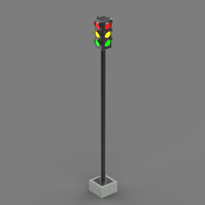 Traffic Lights road sign sldprt model | Thousands of free CAD blocks