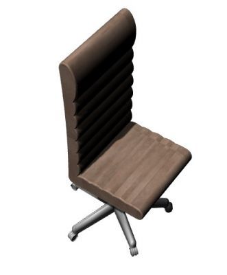 seminar chair with tall back support 3d model .3dm format | Thousands of free AutoCAD drawings