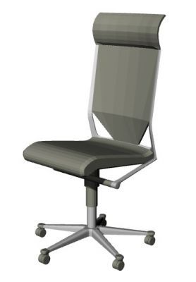 seminar chair designed with back rest modern design 3d model .3dm ...