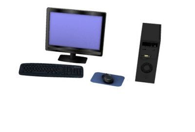 Modern designed computer 3d model.3dm format | Thousands of free CAD blocks