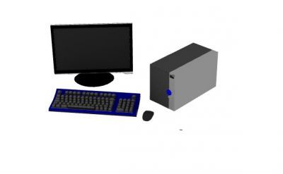 Modern designed computer 3d model .3dm format | Thousands of free CAD blocks