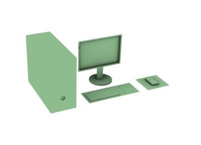 Modern designed computer 3d model .3dm format | Thousands of free CAD blocks