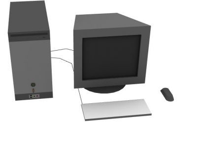 Modern designed computer 3d model.3dm format | Thousands of free CAD blocks