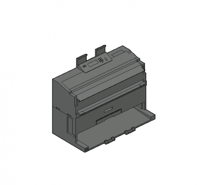modern small sized printer 3d model .dwg format | Thousands of free CAD ...