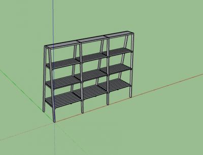 metal designed professional rack 3d model .skp format | Thousands of ...