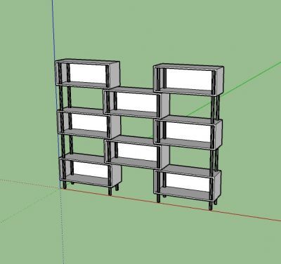 metal designed professional rack 3d model .skp format | Thousands of ...