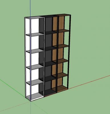 simple look designed for professional rack 3d model .skp format ...