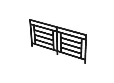 modern designed steel railing 3d model .3dm format | Thousands of free ...