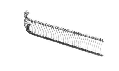 Simple designed steel railing 3d model .3dm format | Thousands of free ...