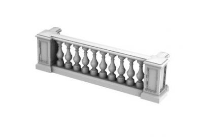 modern wooden railing 3d model .3dm format | Thousands of free AutoCAD ...